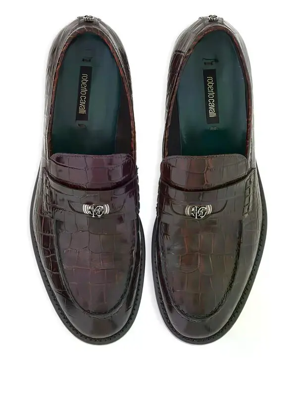 Roberto Cavalli Crocodile-embossed Loafers