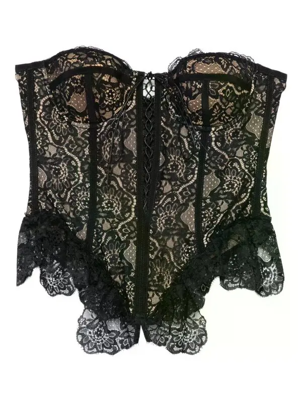 Giuseppe Di Morabito Sweetheart-neckline Corset Top - Black