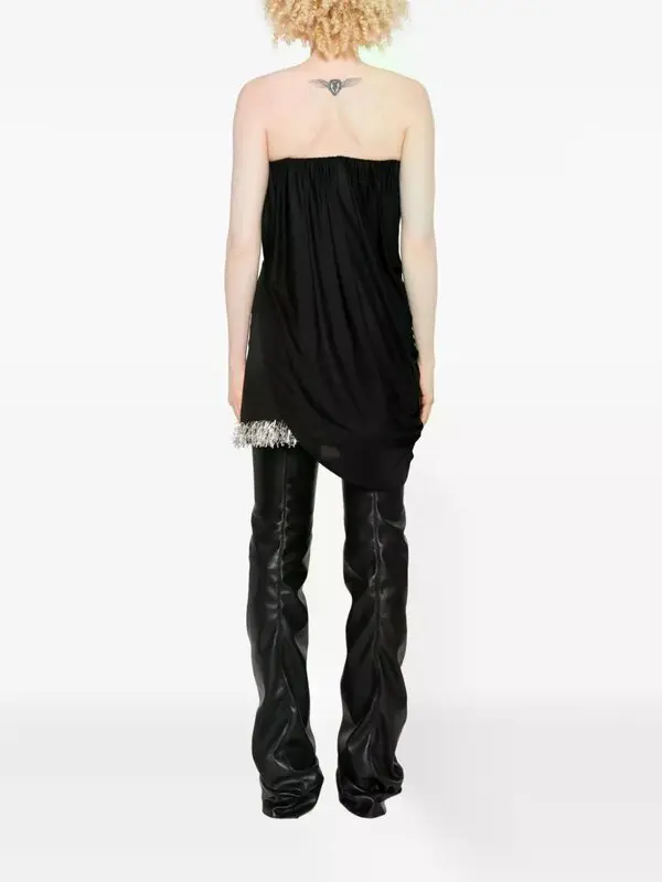 Giuseppe Di Morabito Draped Strapless Top - Black