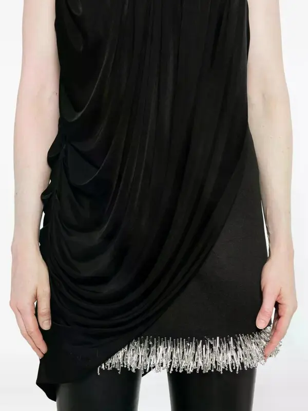 Giuseppe Di Morabito Draped Strapless Top - Black