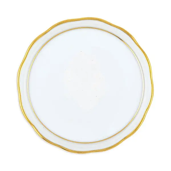 HEREND Porcelain Golden Edge Coaster - Gold