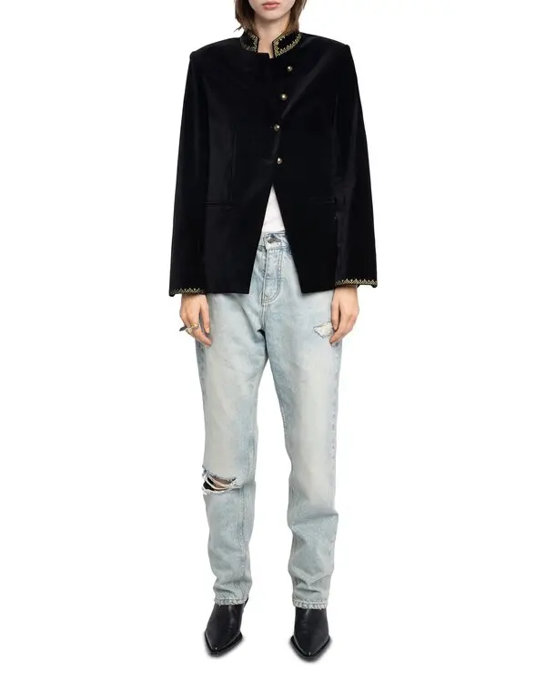 Zadig&Voltaire Verysa Velvet Blazer
