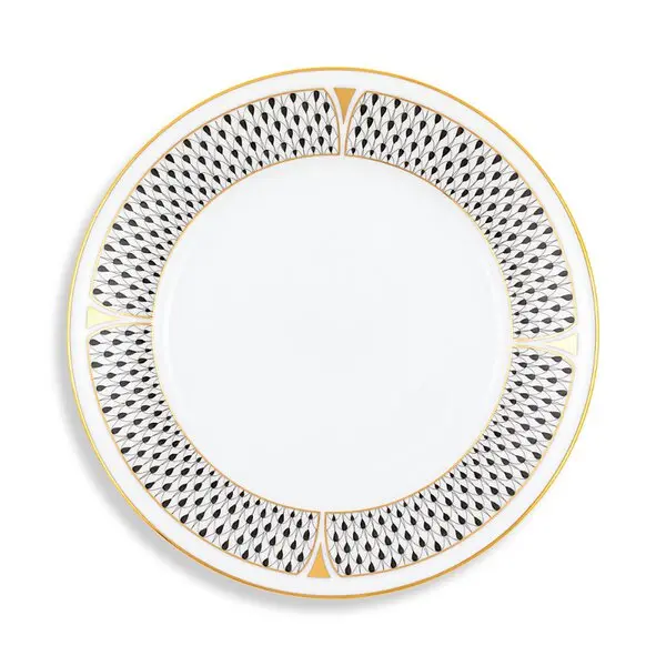 HEREND Porcelain Salad Plate - Black