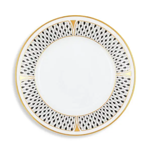 HEREND Bread And Butter Plate - Black