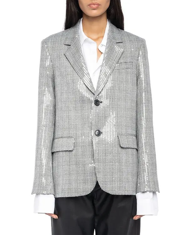 Zadig&Voltaire Vanille Sequined Blazer