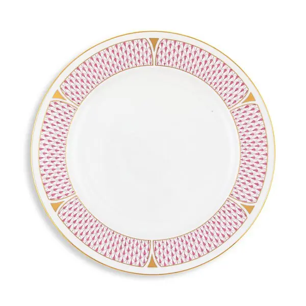 HEREND Porcelain Service Plate - Raspberry