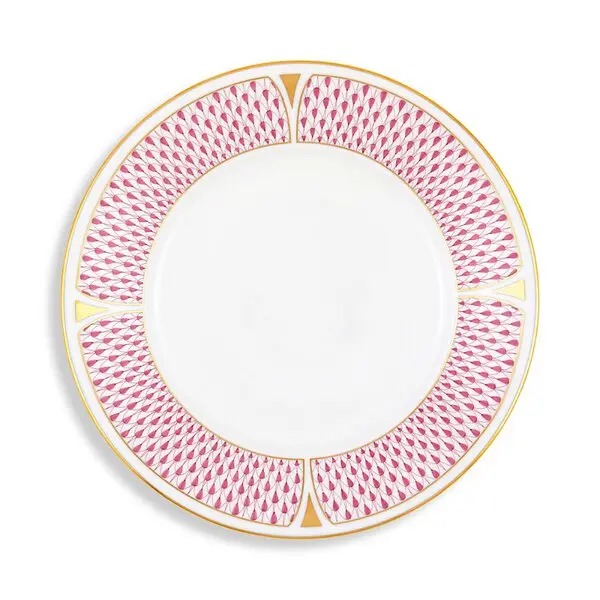 HEREND Porcelain Dessert Plate - Raspberry
