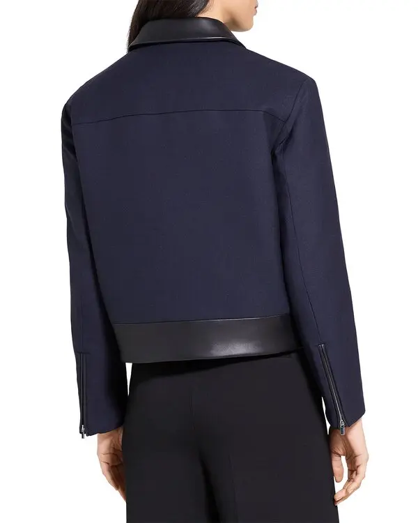 Theory Wool-blend Zip-up Jacket