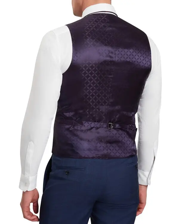 Ted Baker London Troy Check Wool Modern Fit Suit Vest
