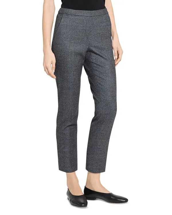Theory Treeca Pull-on Marle Wool Pants