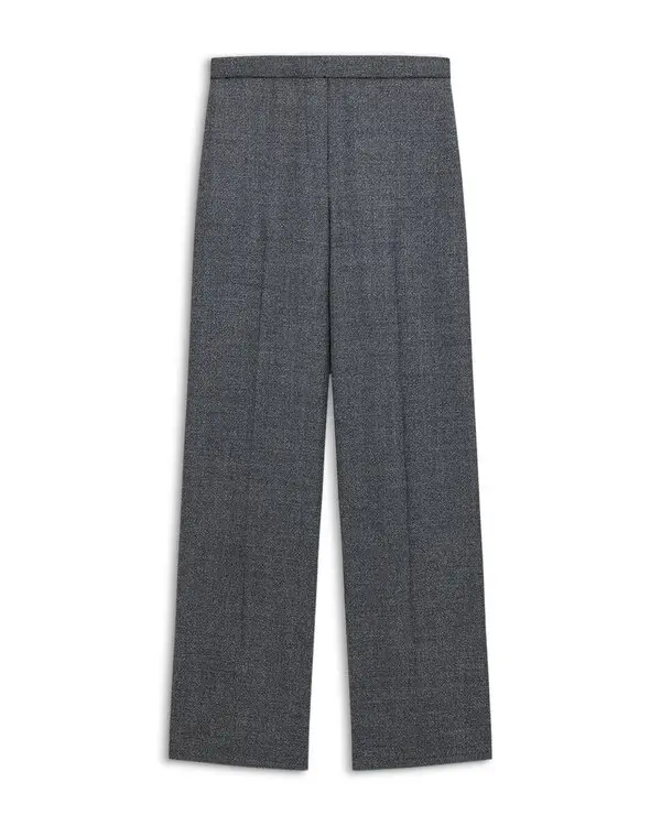 Theory Wool Wide-leg Pull-on Pants