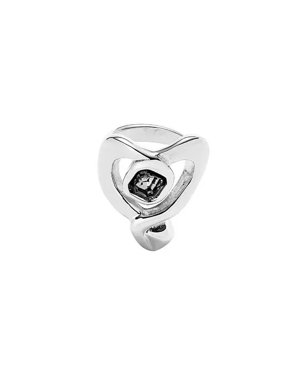 UNODE50 Heart Glass Ring - Silver