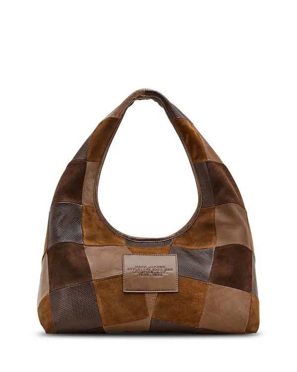 Marc Jacobs The Suede Patchwork Sack Bag - Brown Multi