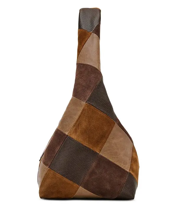 Marc Jacobs The Suede Patchwork Sack Bag - Brown Multi