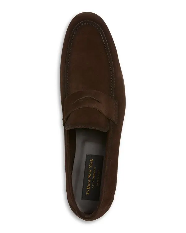 To Boot New York Aldrin Leather Penny Loafers - Black