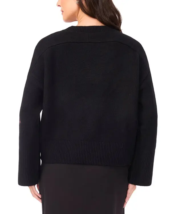 Vince Camuto Raglan Wide Sleeve Crewneck Sweater