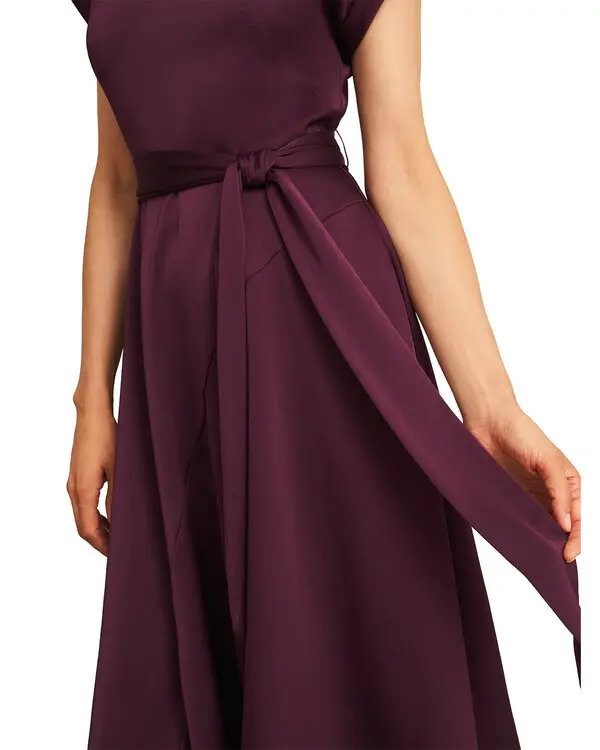 Hobbs London Agnes Dress - Onyx Red