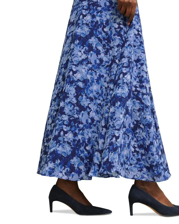 HOBBS LONDON Printed Maxi Dress - Blue Multi