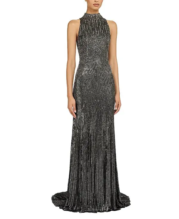 black & silver dress BABEYOND 1920s Fashion Women Outfits, Sequined 1920s Eevening Dresses with Vintage Fringe Shawl, Black / Silver, Size L main image 0