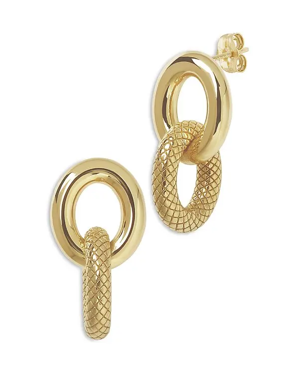 Bloomingdale'S 14k Yellow Chain Link Drop Earrings - Gold