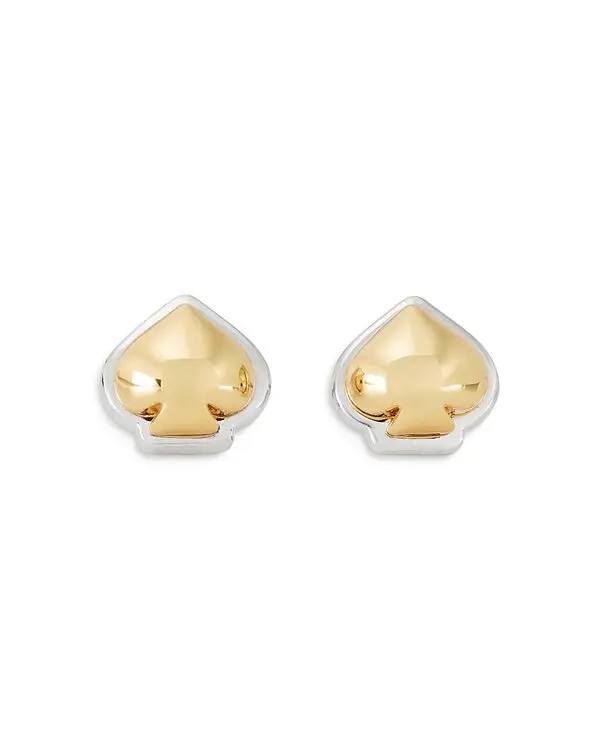 Kate Spade New York Sculpted Spade Mini Stud Earrings - Gold/silver
