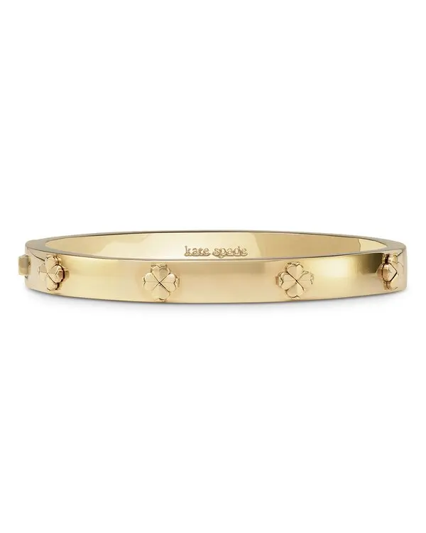 Kate Spade New York Spade Flower Hinge Bangle Bracelet - Gold