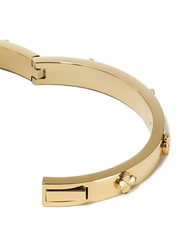 Kate Spade New York Spade Flower Hinge Bangle Bracelet - Gold