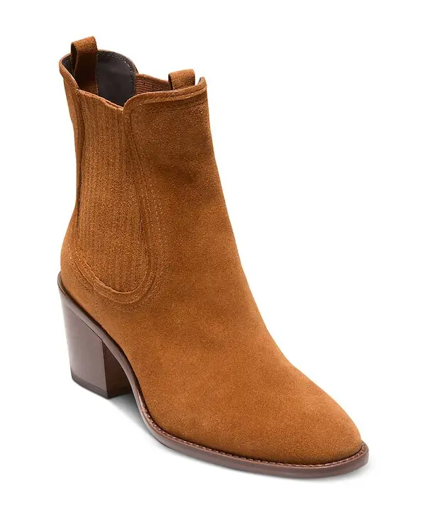 Cole Haan Janelle Chelsea Booties - Tobacco Suede