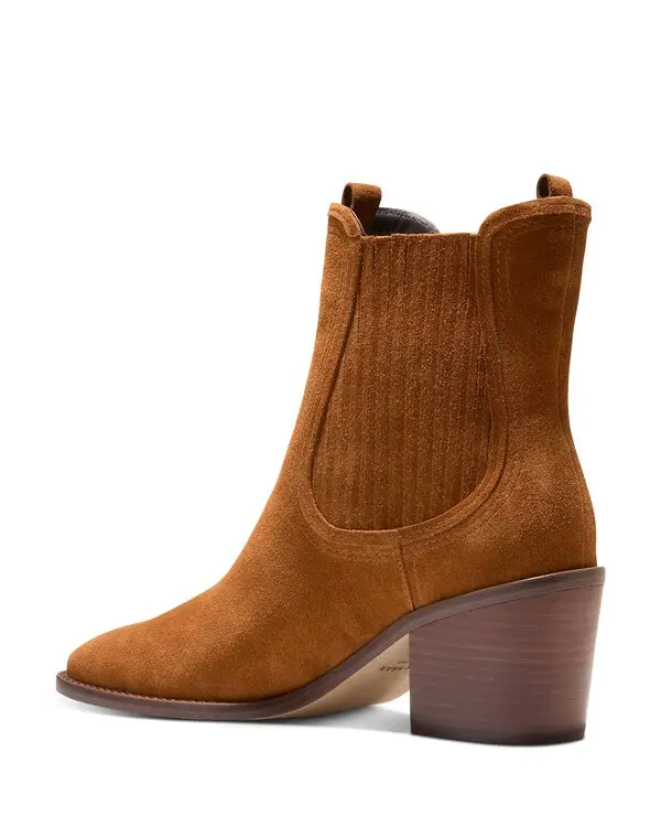 Cole Haan Janelle Chelsea Booties - Tobacco Suede