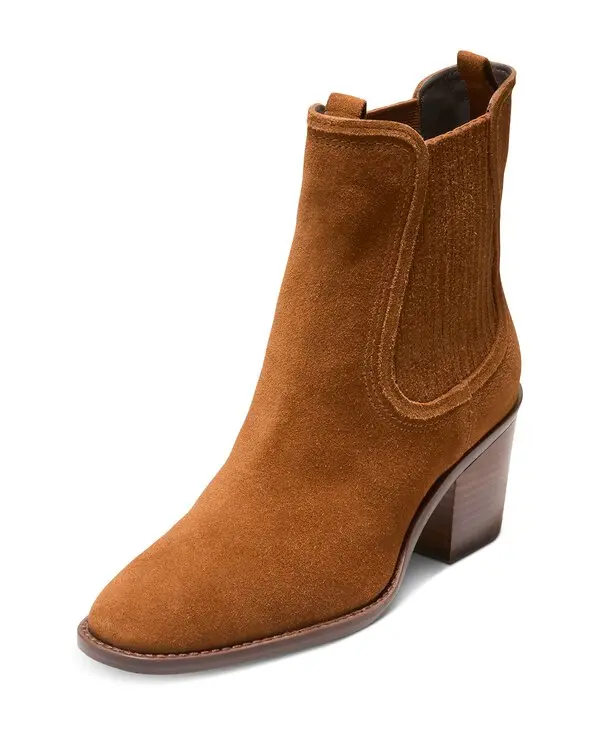 Cole Haan Janelle Chelsea Booties - Tobacco Suede