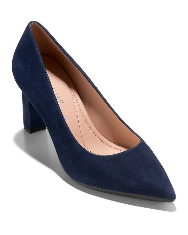 Cole Haan Grand Ambition Angelica Pumps - Midnight Moon Suede