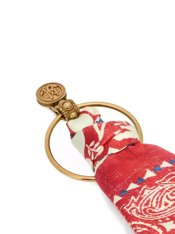 Roberto Cavalli Paisley-print Silk Earrings