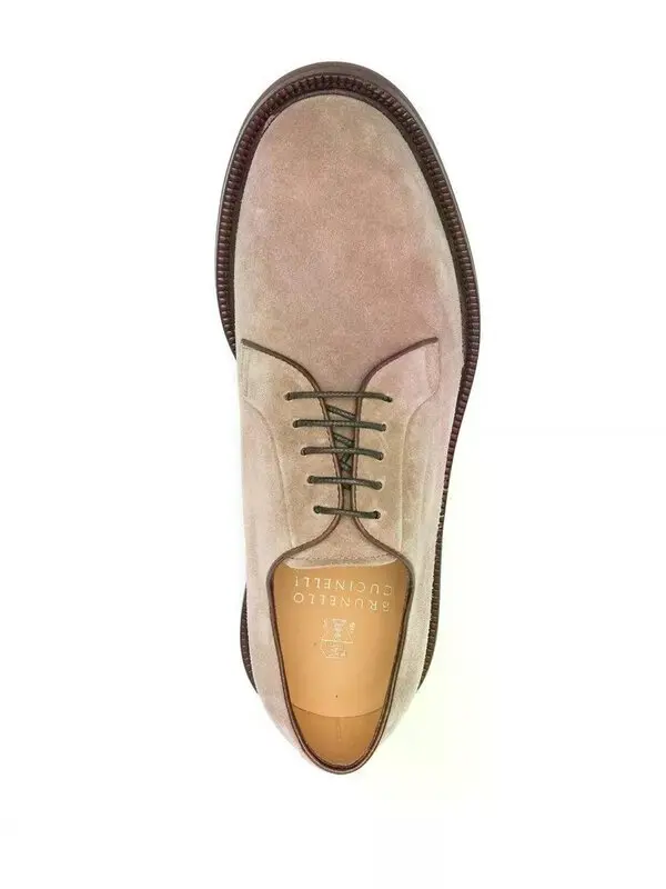 Brunello Cucinelli Suede Derby Shoes