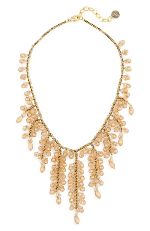 Deepa Gurnani Felice Beaded Necklace - Gold