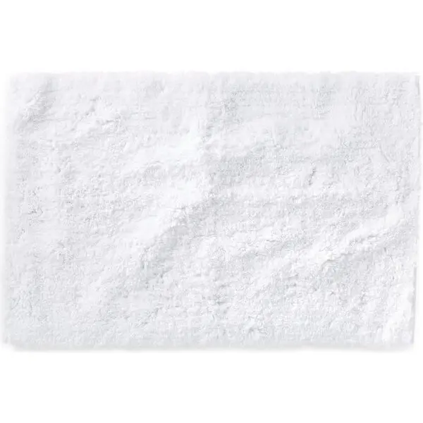 COYUCHI Organic Cotton Shag Bath Mat - Alpine White