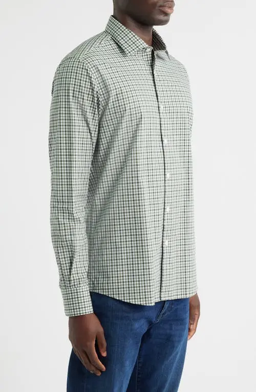 Scott Barber Regular Fit Gingham Cotton Button-up Shirt