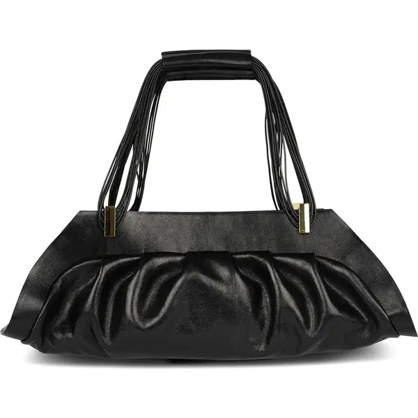 Jeffrey Campbell Mothership Leather Handbag - Black