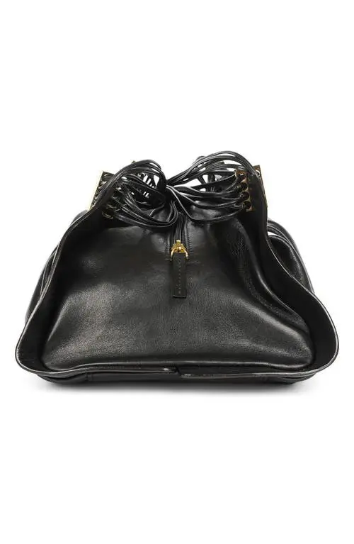 Jeffrey Campbell Mothership Leather Handbag - Black