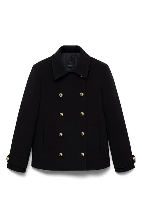 Mango Double-breasted Belted Cuff Jacket