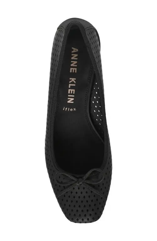 Anne Klein Winslett Wedge Pump - Black Smooth