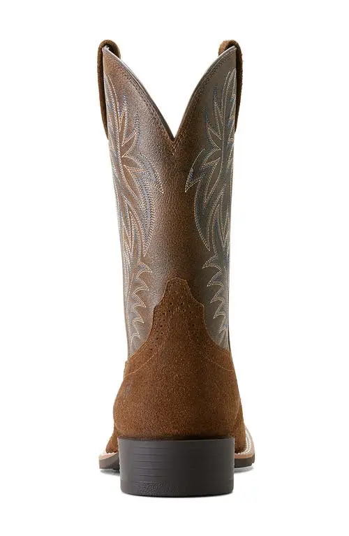Ariat Sport Wide Square Toe Cowboy Boot - Mesa Tan/vintage Bomber