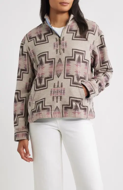 Pendleton Harding Half Zip Cotton Sweatshirt