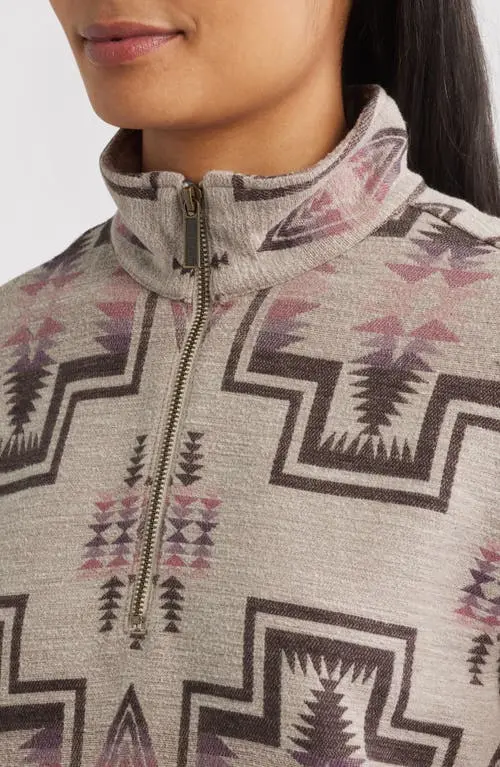 Pendleton Harding Half Zip Cotton Sweatshirt