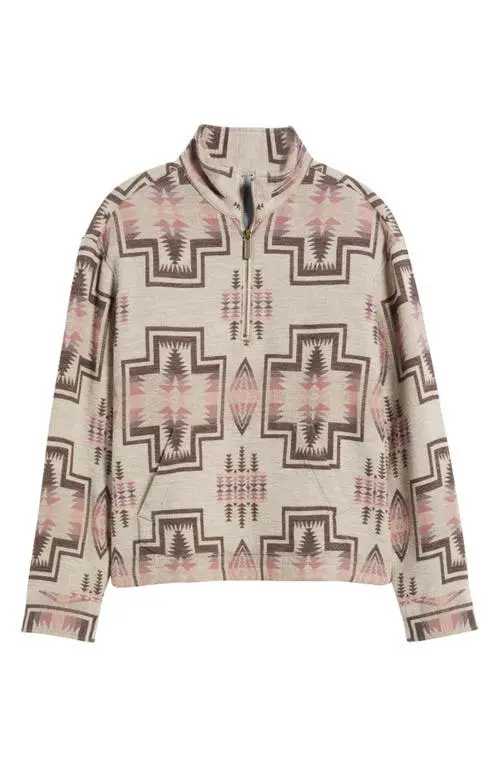 Pendleton Harding Half Zip Cotton Sweatshirt