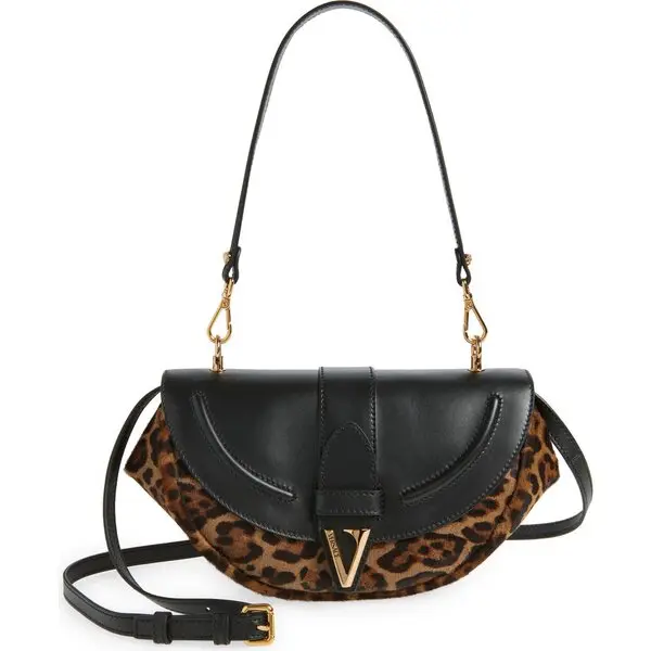 Versace Virtus Shoulder Bag - Black Brown Gold