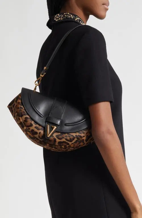 Versace Virtus Shoulder Bag - Black Brown Gold