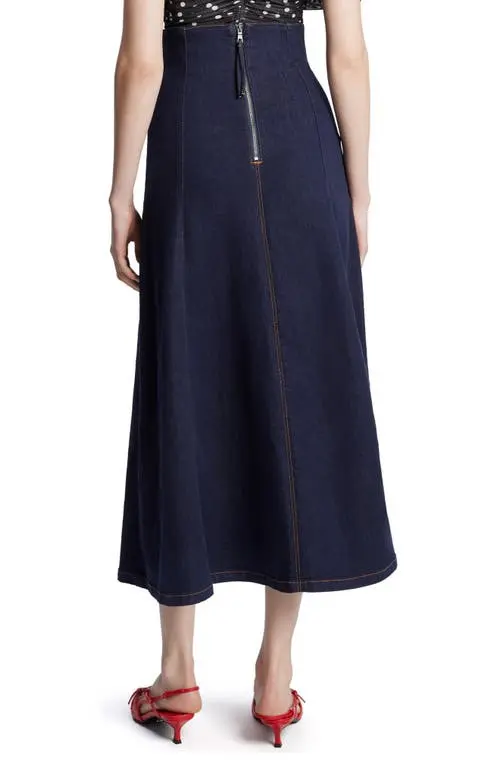 Bardot Zeta Denim Midi Skirt
