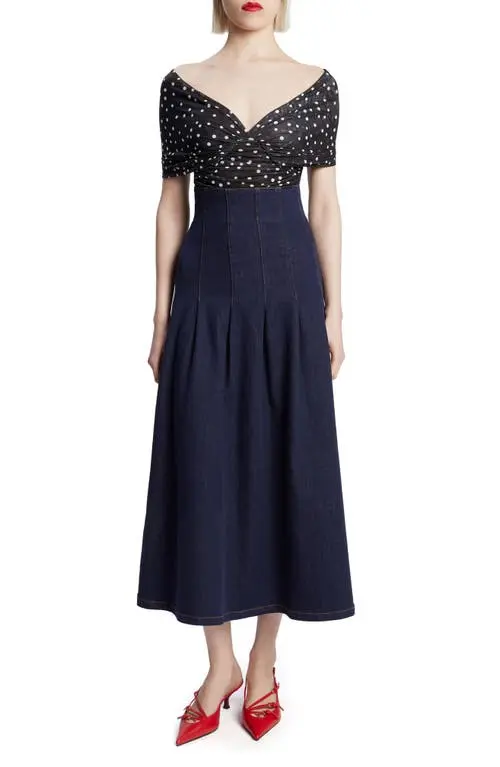 Bardot Zeta Denim Midi Skirt