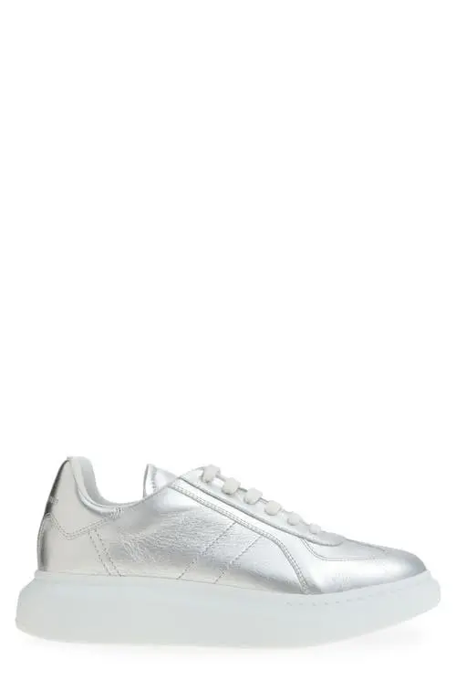 Alexander McQueen Oversized Metallic Leather Sneakers
