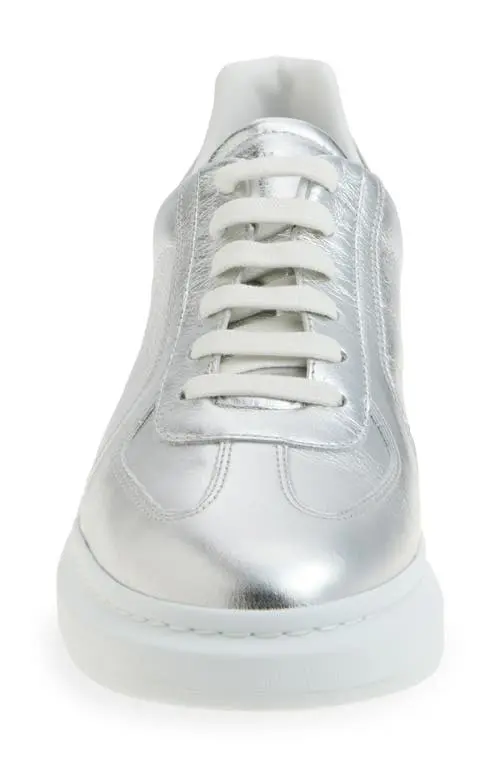 Alexander McQueen Oversized Metallic Leather Sneakers